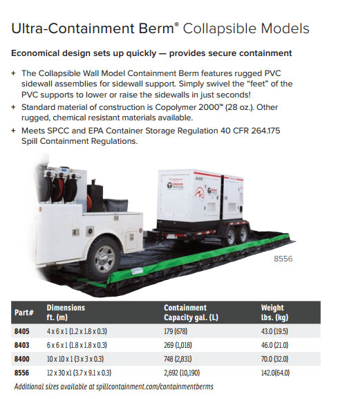 Ultra Spill Containment Pallets And Products | Secondary Containment Berms